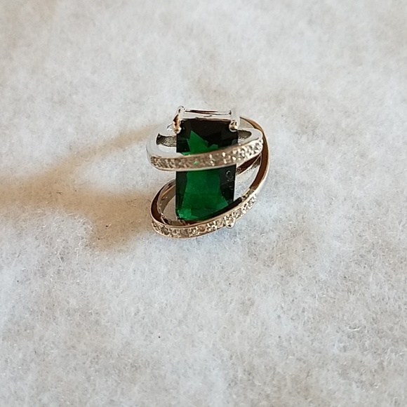 Jewelry | Emerald Rectangular Cut Ring | Poshmark